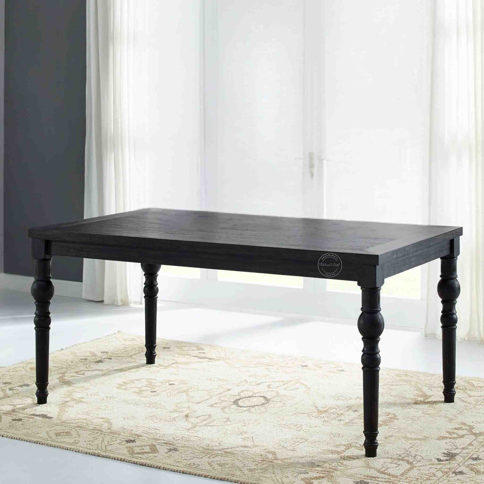 Kaya 6 Seater Solid Wood Dining Table – Shekhawati Crafts