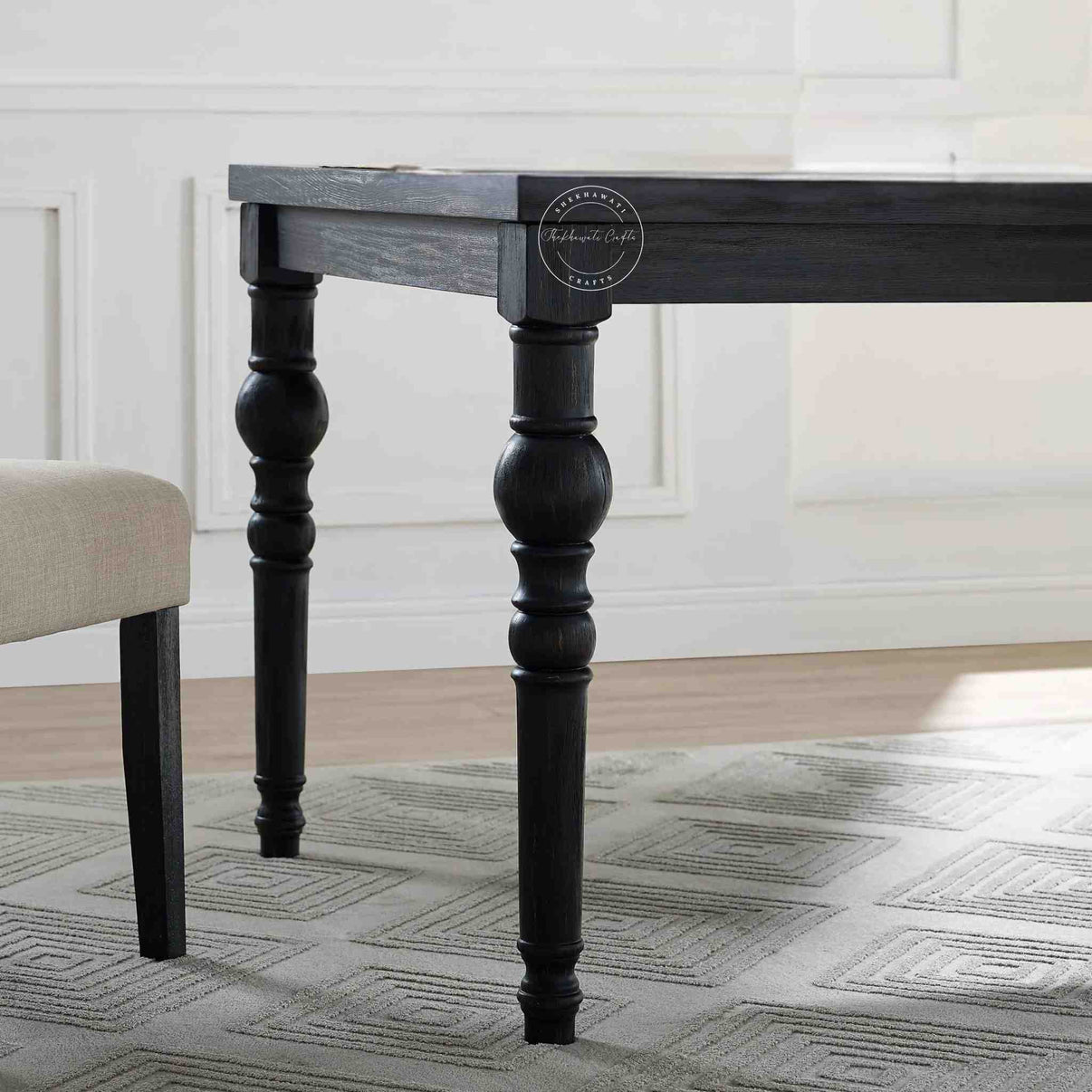 Kaya 6 Seater Solid Wood Dining Table – Shekhawati Crafts